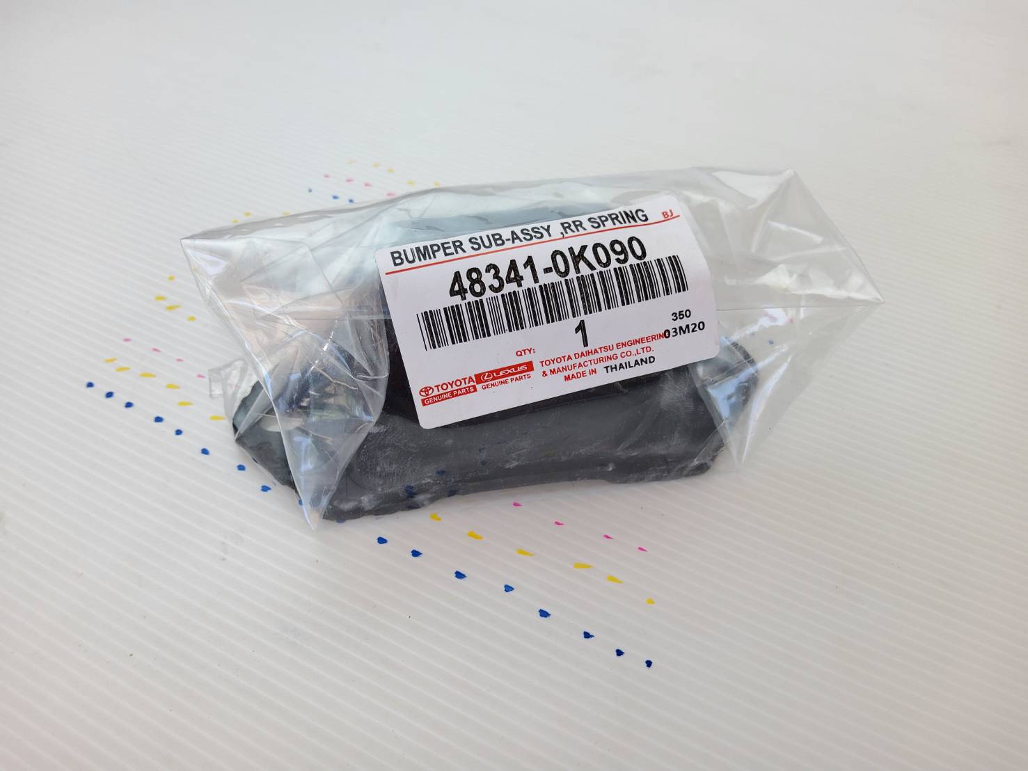 ยางกันกระแทกแหนบหลัง วีโก้,รีโว้ 4X2#48341-0K090 ****สินค้าถ่ายจากภาพ ...