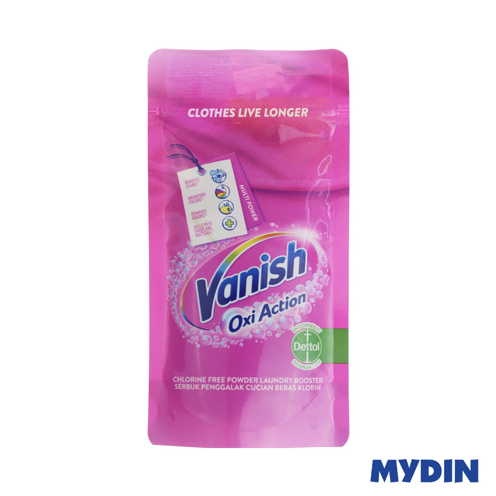 Vanish Pink Oxi Action Fabric Stain Remover Powder (120g) | Lazada
