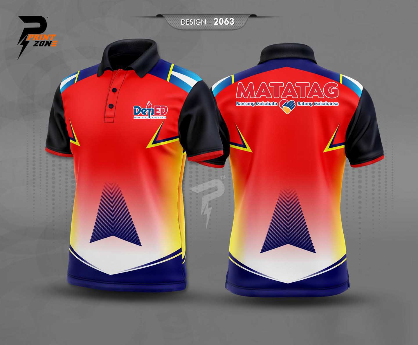 DEPED MATATAG POLO SHIRT UNIFORM FULL SUBLIMATION POLO FOR WOMEN AND ...