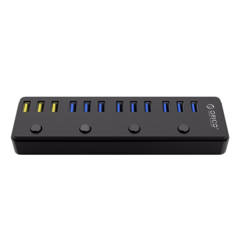 Orico 5Gbps Super Speed 12 Port Usb 3.0 Hub Portable 12V 5A Power ...