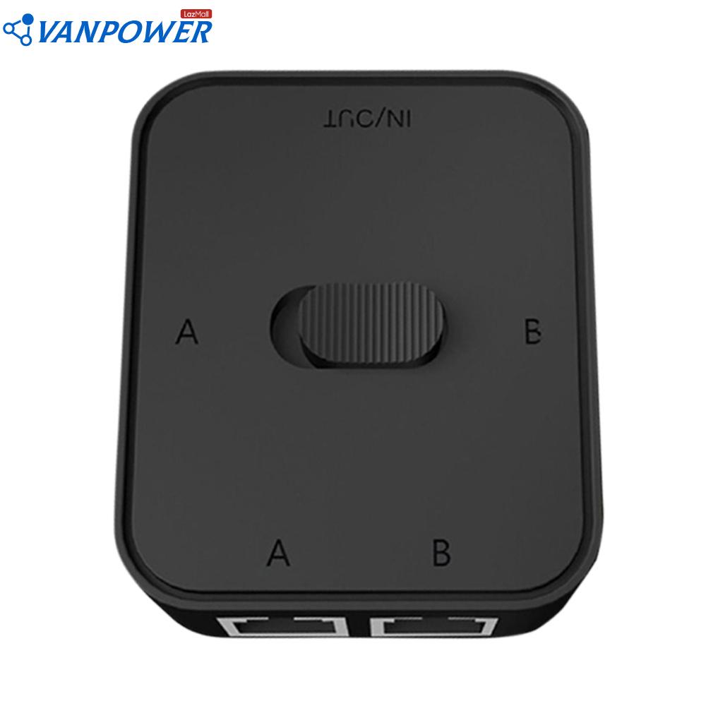 2 Port RJ45 Network Switch Selector 1000Mbps Network Switcher Splitter ...