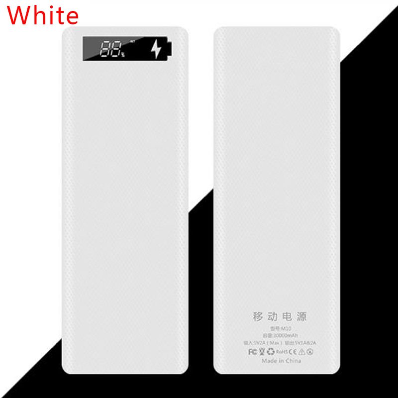 Dual USB DIY LCD Display 10x18650 Battery Case Power Bank Shell Charger ...