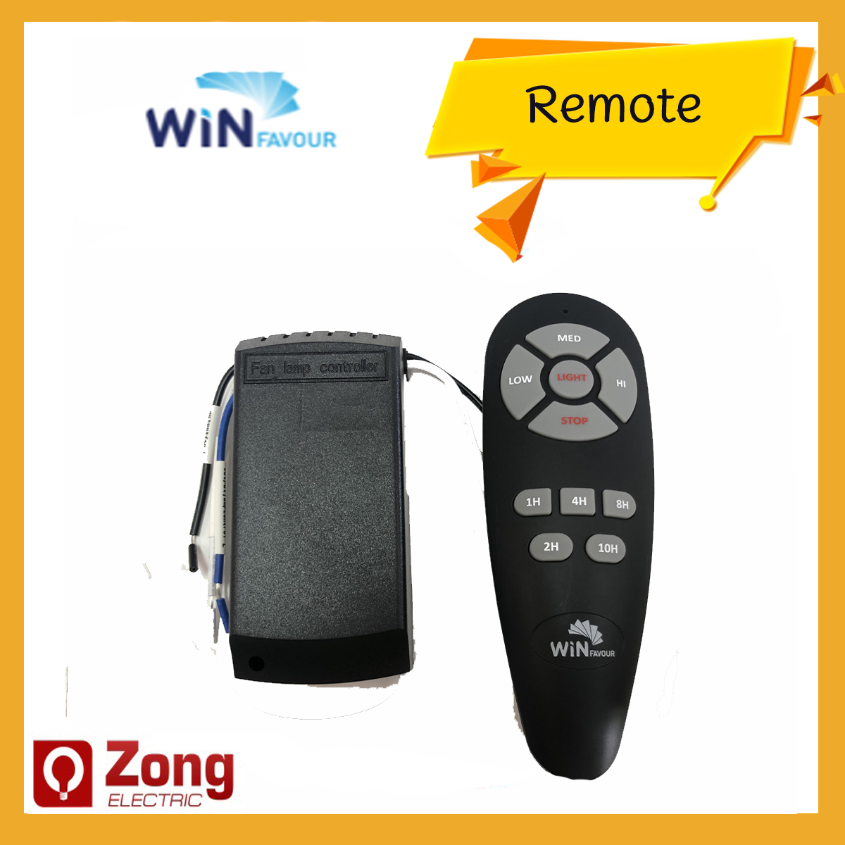 Win favour ชุดรีโมทพัดลมเพดาน ปรับได้3ความแรง มีสวิตเปิดปิดไฟ ของแท้ ...