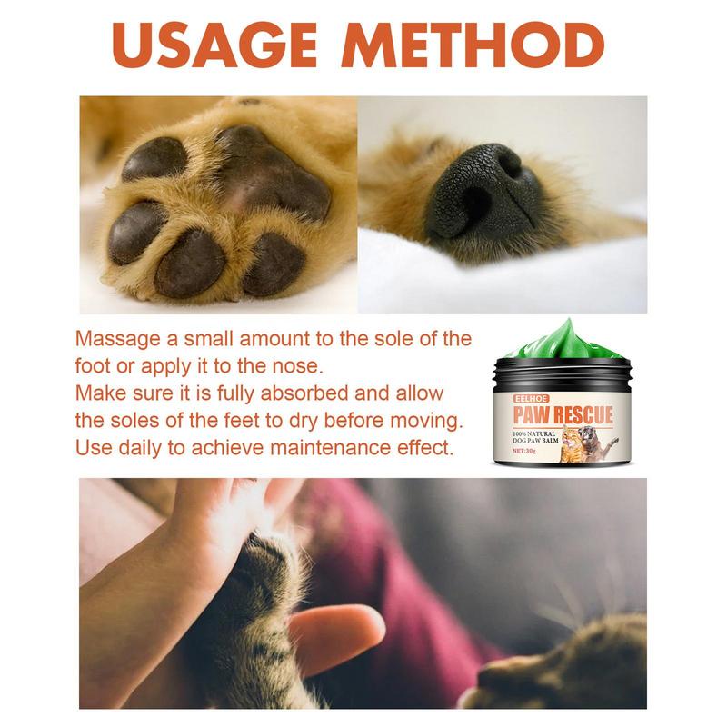 Paw Rescue 30g Dog Paw Protection Hot Pavement Pets Nose Elbow Cream ...
