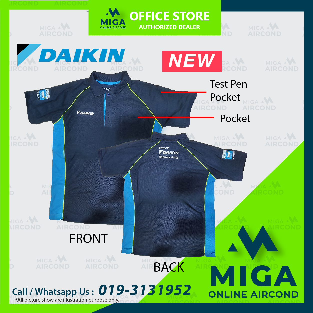 [ORIGINAL/GENUINE] Daikin T-shirt R32 | Lazada