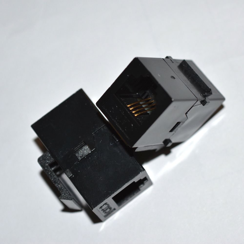 Voice Coupler Portable Cable Adapter Ethernet Sockt RJ11 CAT3 Telecom ...