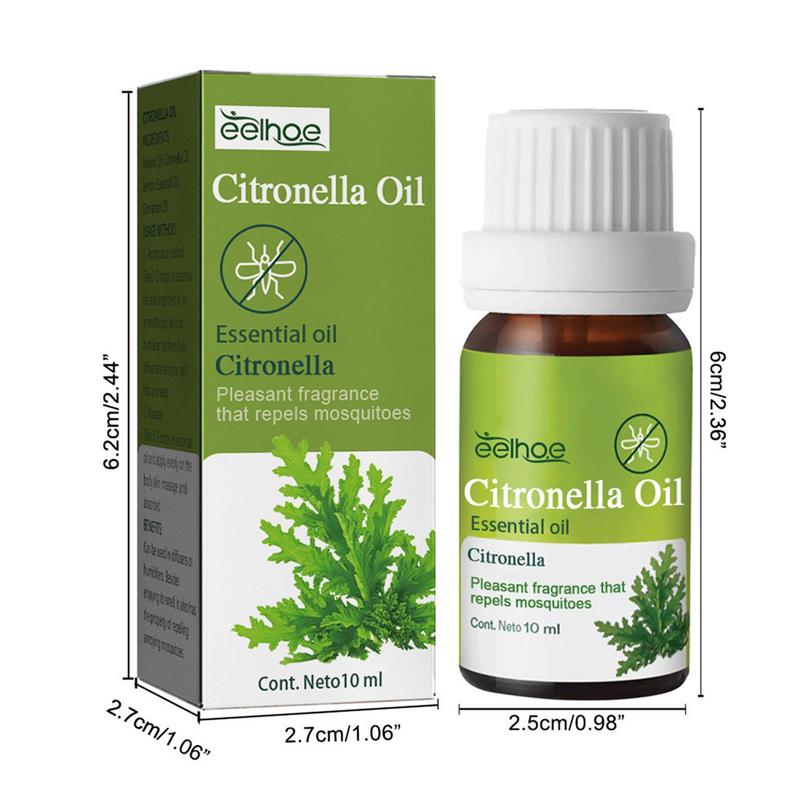 10ml Pure Natural Citronella Essential Oil Citronella Oil Mosquitoes ...