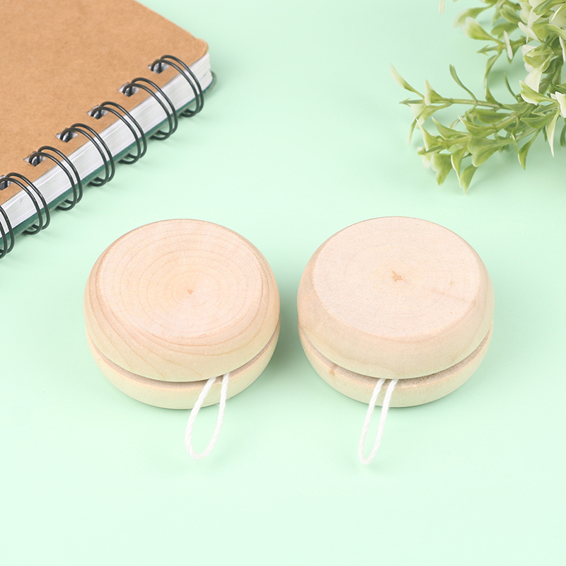 Toys Wooden Yoyo Toy Color Mini Round DIY Baby Yoyo Ball Hand-Made ...