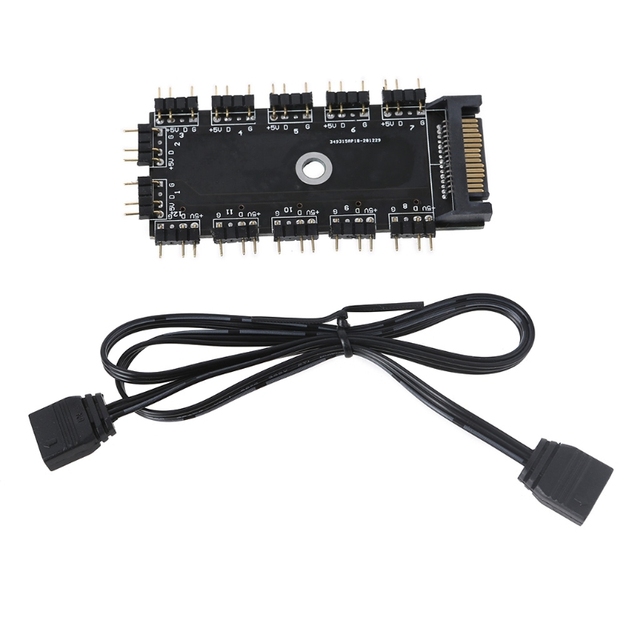 【BridgeCraft】3pin Hub Splitter Case Rgb Extension Cable For Gigabyte ...