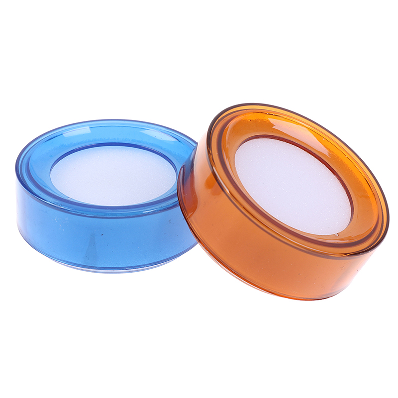 2PCS/Lot Plastic Round Case Finger Wet Sponge Damper for Casher Count ...