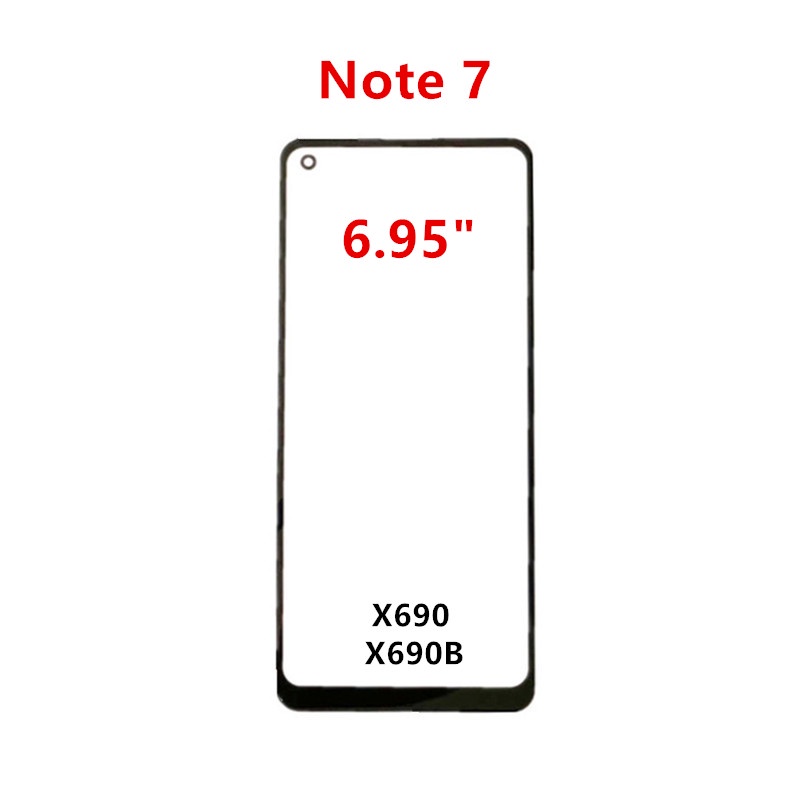 Front Glass Screen For Infinix Note 8 8i 7 Lite X683 X656 X690 X692 ...