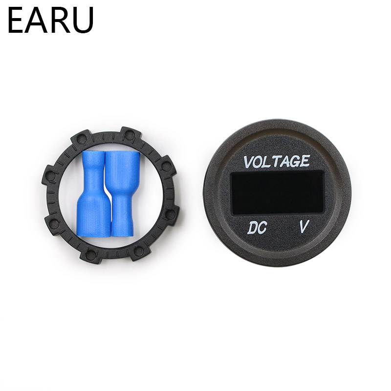 【BorderlessBazaar】Waterproof Auto Boat Mini Digital Voltmeter DC5V-48V ...