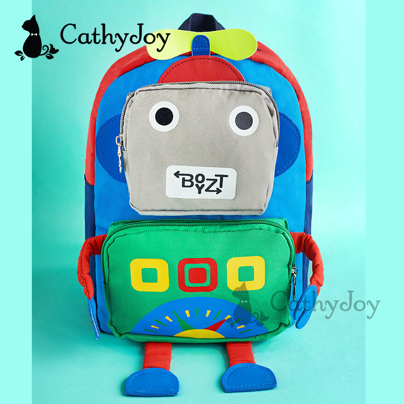 JOY Super Cute Robot Kids School Bag Children Backpack Comfortable ...