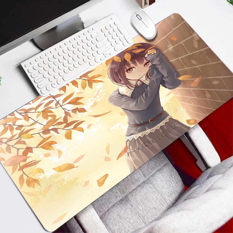 Cartoon Japan Anime Cute Girl Big Mouse Pad Xxl Extended Gaming ...