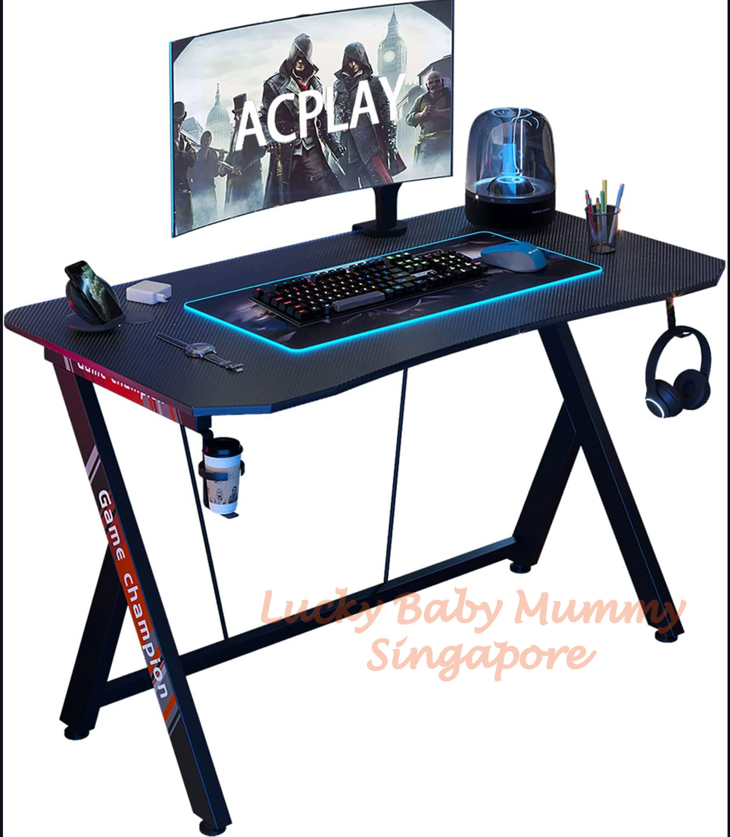 [Local Seller] Carbon Fiber Gaming Table / Desk / Study Table/ Office ...