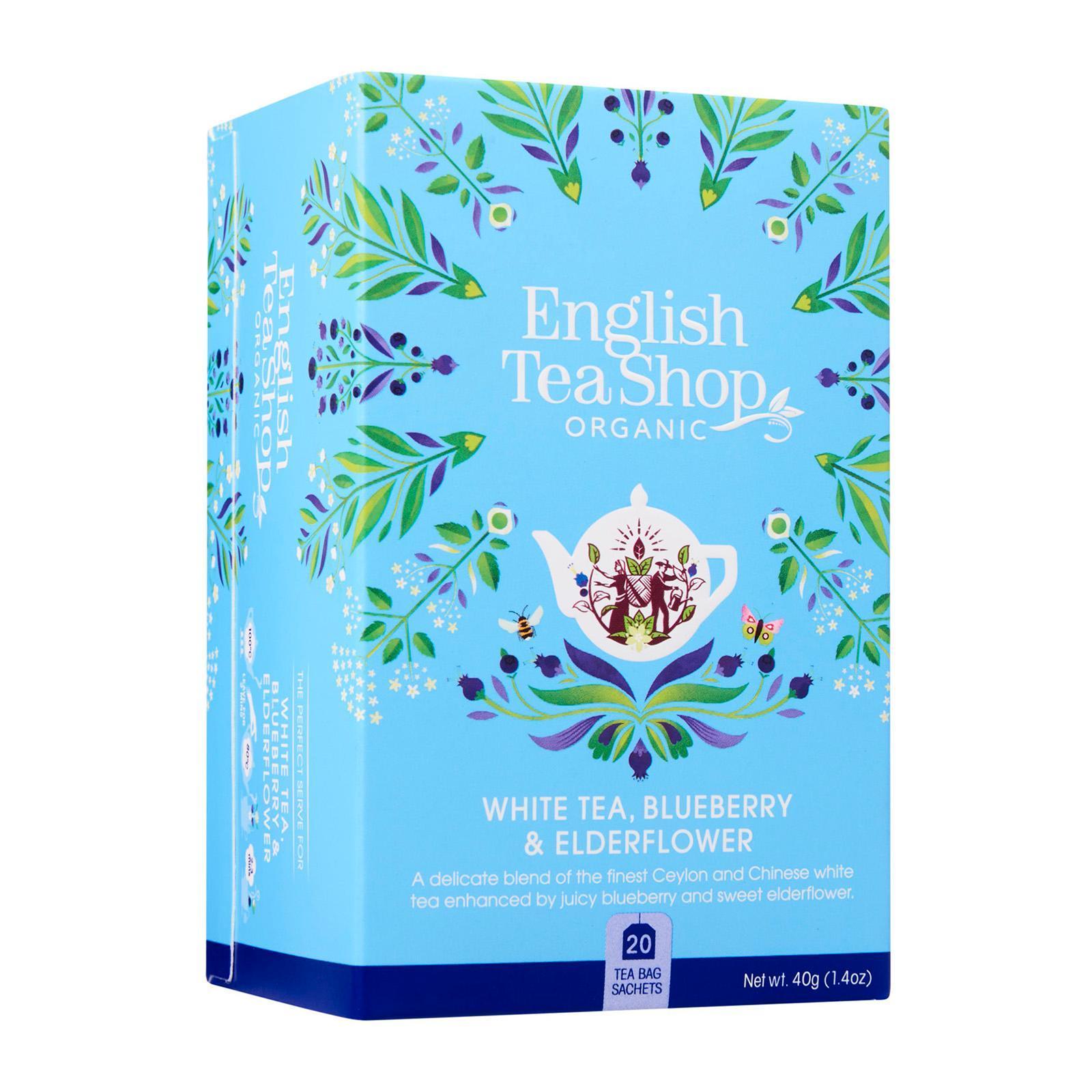 English Tea Shop Organic White Tea Blueberry And Elderflower Tea 20 S ...