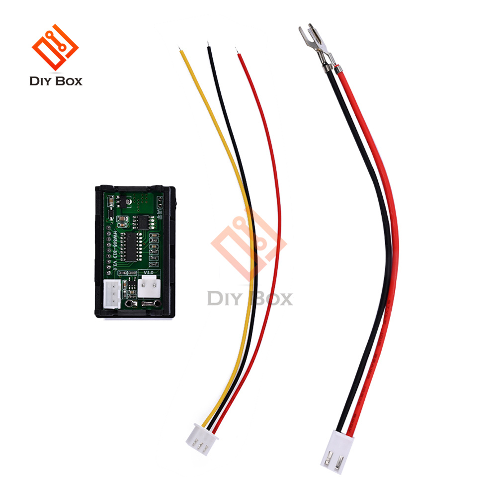 Mini Digital Car Voltmeter Ammeter Dc 100v 10a 50a 100a Led Display ...