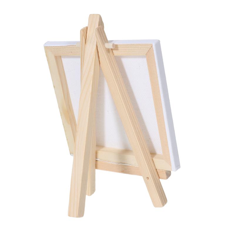 12pcs Artists 5 inch Mini Easel +3 inch x3 inch Mini Canvas Set ...