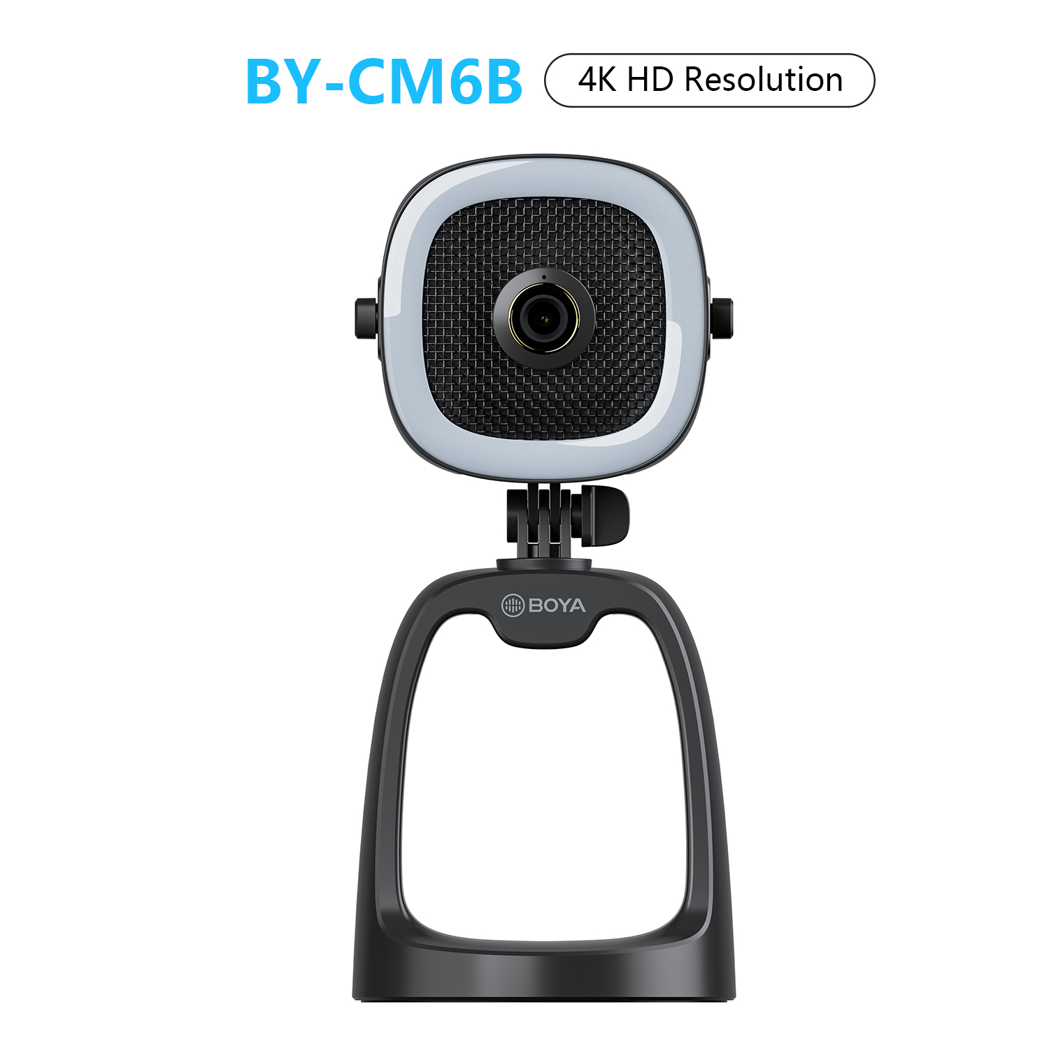 BOYA BY-CM6A/B Cardioid USB Microphone Built-in Camera with 1080P 4K HD ...