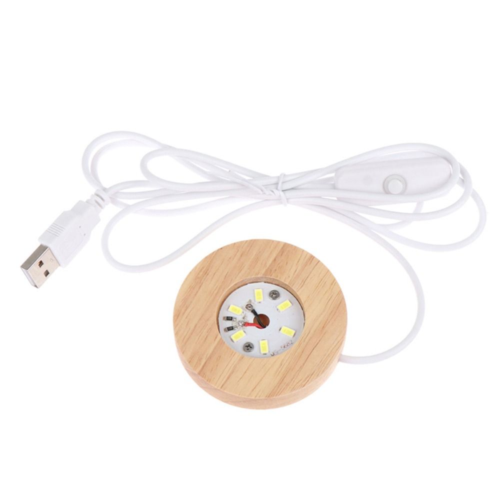 Room Night Light Display Stand Warm/White Light Art Ornament Lamp Base ...