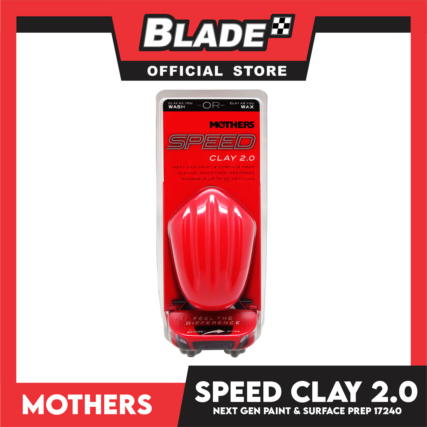 Mothers Speed Clay 2.0 Next Gen Paint & Surface Prep 17240 | Lazada PH