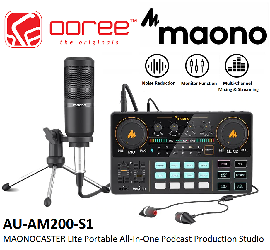 MAONO AU-AM200S1 / AU-AM200 S1 MAONOCASTER LITE PORTABLE ALL IN ONE ...