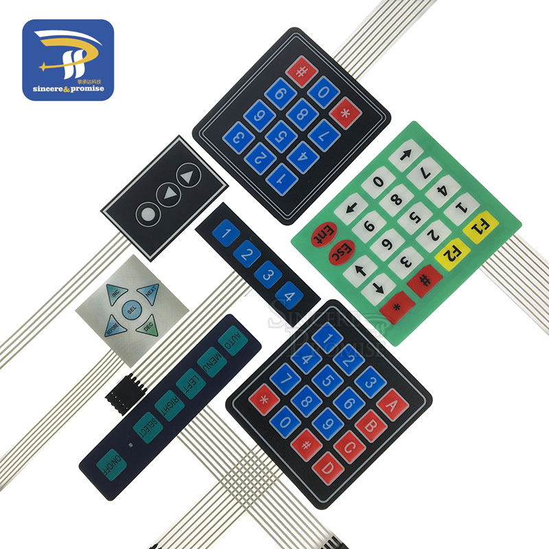 【InnovateWorld】3 4 5 12 16 20 Key 4*4 Membrane Switch Keypad 1x4 1x6 ...