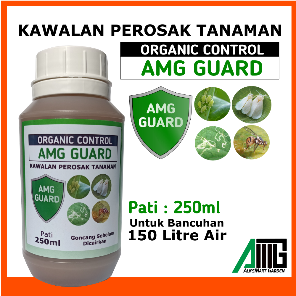 250ml AMG GUARD Kawalan Perosak Organik Whitefly Thrip Pokok Cili ...