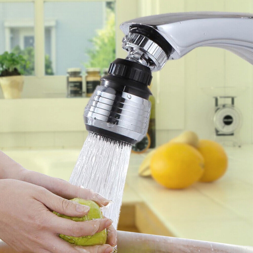 360° Kitchen Faucet Aerator 2 Modes adjustable Anti Splash Water Filter ...