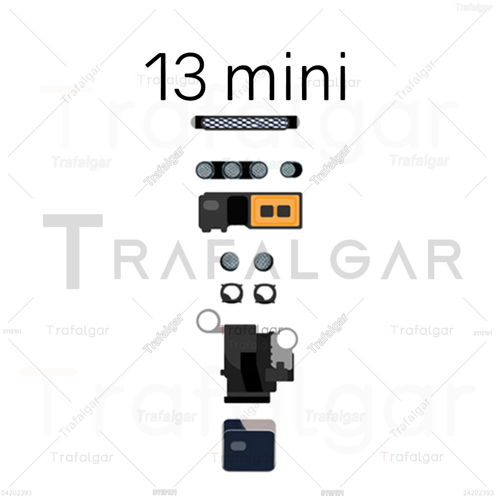 Full Set Dust Net LoudSpeaker Mic Mesh for iPhone 13 Pro MAX 13 mini ...