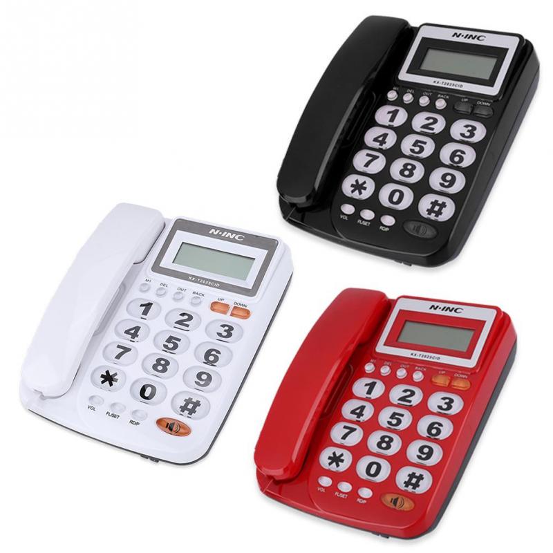 CBW KX-T2025CID Desktop Corded Landline Telephone With Caller ID Display With Speakerphone for ...