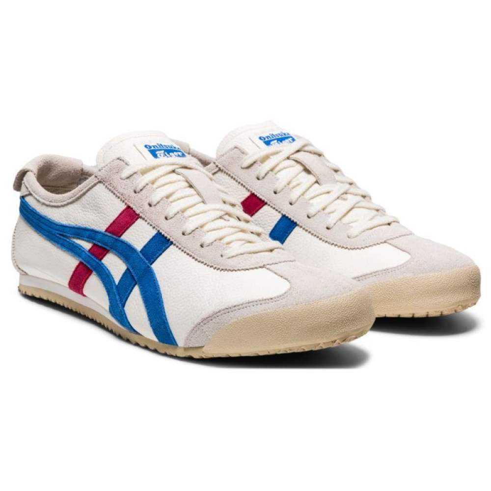100 Original Onitsuka Tiger MEXICO 66 WhiteLight Blue DL408-0146 Low ...