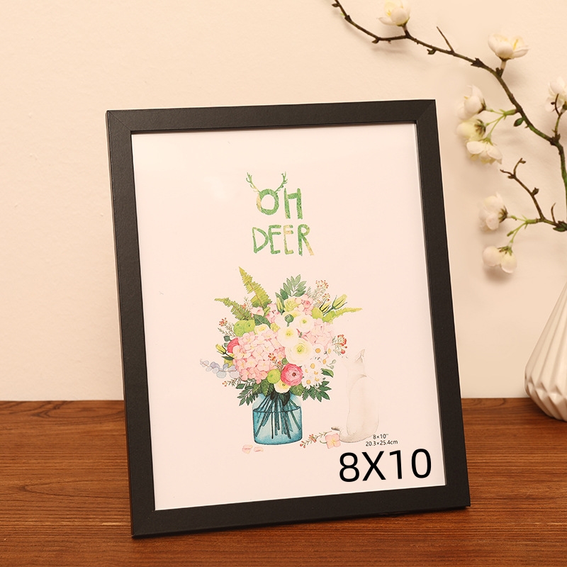 Simple wooden A4 photo frame table / picture frame hanging wall photo ...