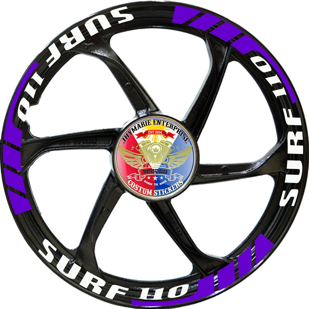 mags stickers for RUSI SURF 110, set for 2 mags front and rear | Lazada PH