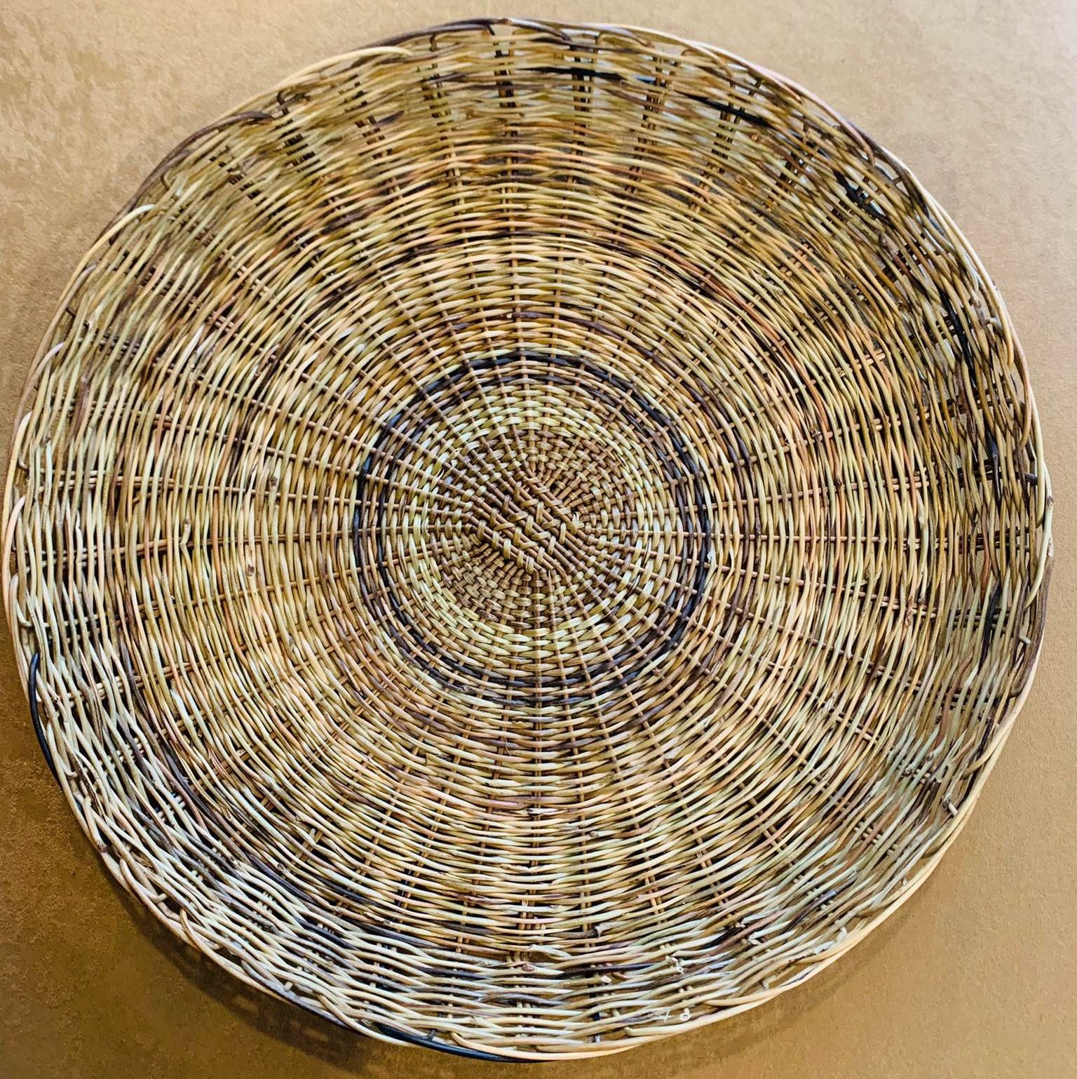 Native Nito Round Fruit Basket and Flower Pot minimalist organizer tray ...