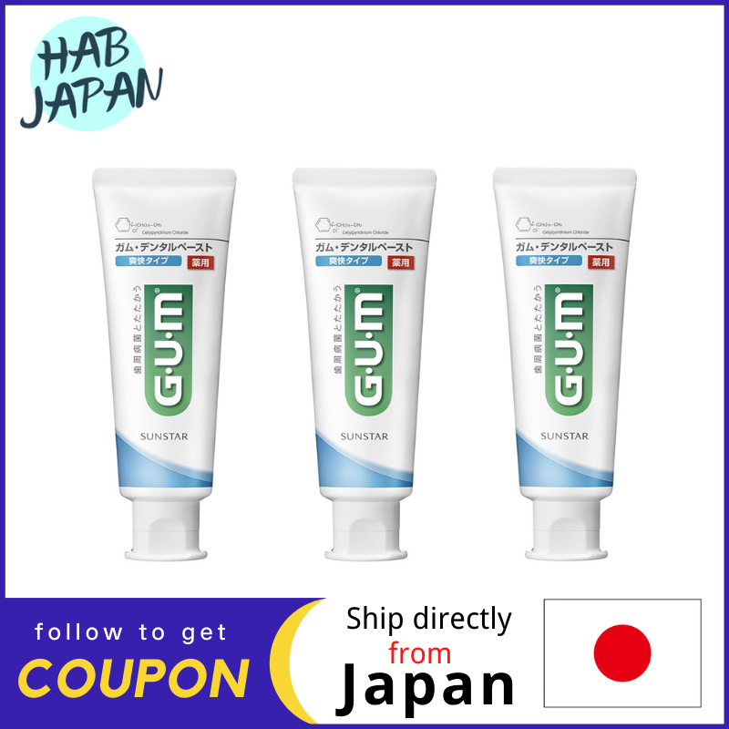 Sunstar Gum Dental Paste Refreshing Type 120g * 3【Ship directly from ...