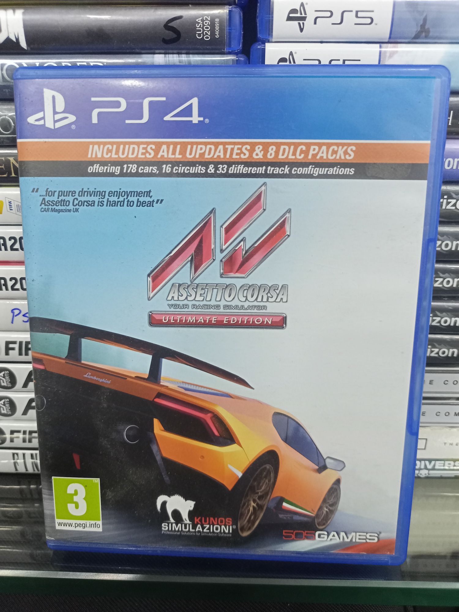 PS4 Game Assetto corsa Playstation 4 dvd asetto corsa , car racing game ...