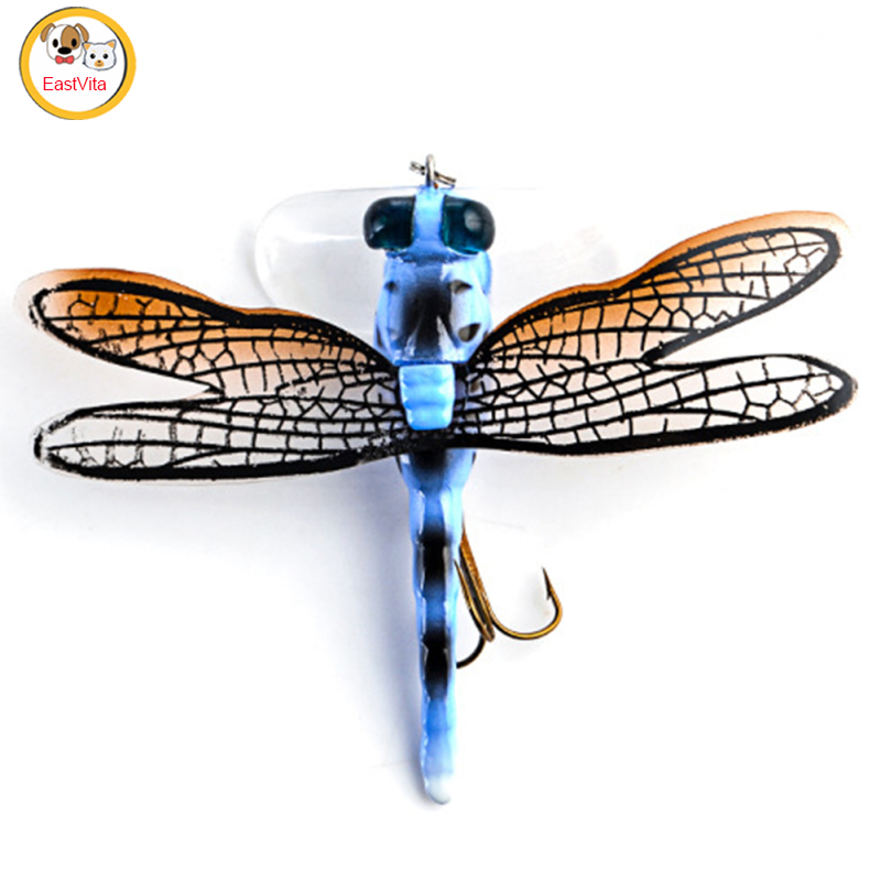 Silicone Artificial Dragonfly Shaped Fishing Lure With Hook Weight 6g ...