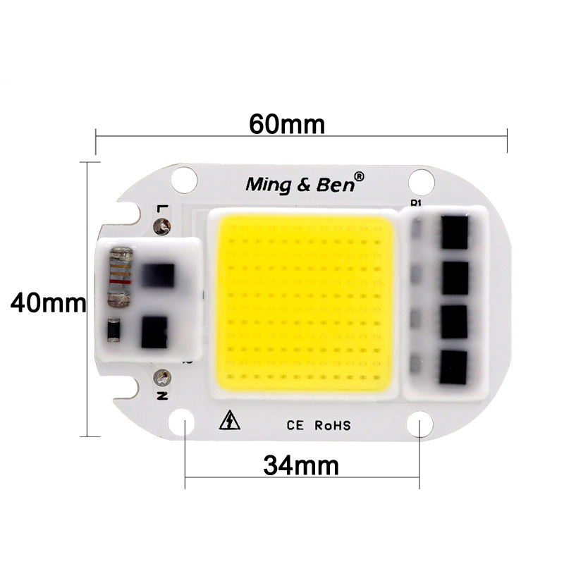 【UrbanNomad】1set LED COB Chip with Lens Reflector Smart IC Chip 50W 30W ...
