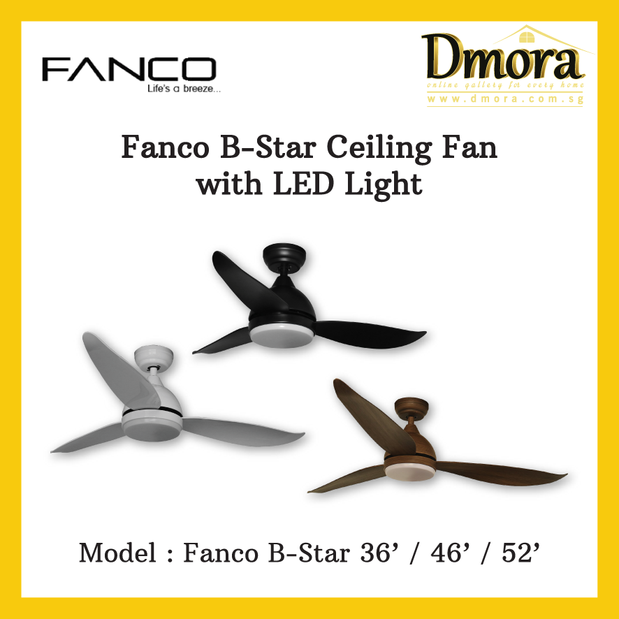 Dmora FANCO B-Star DC Motor Series Ceiling Fan (36 /42 /52 ) | Lazada ...
