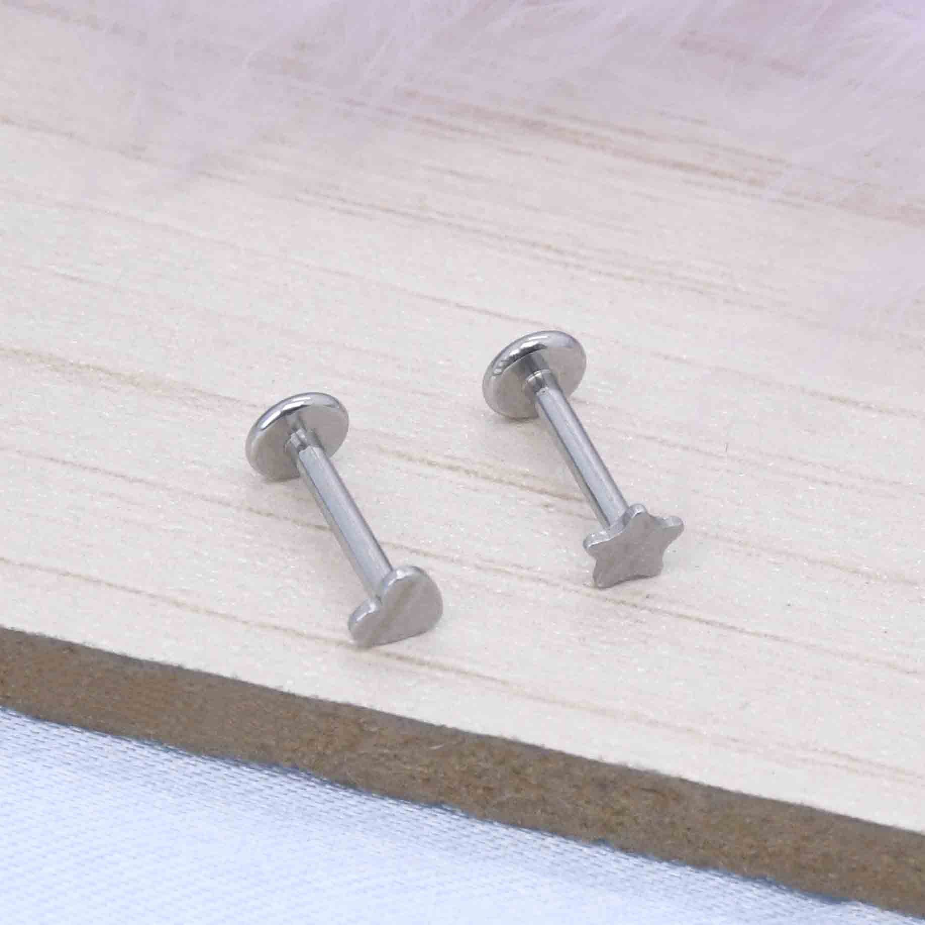 【Special offer】Stainless Steel New Lip Stud Simple Design Lip Puncture ...