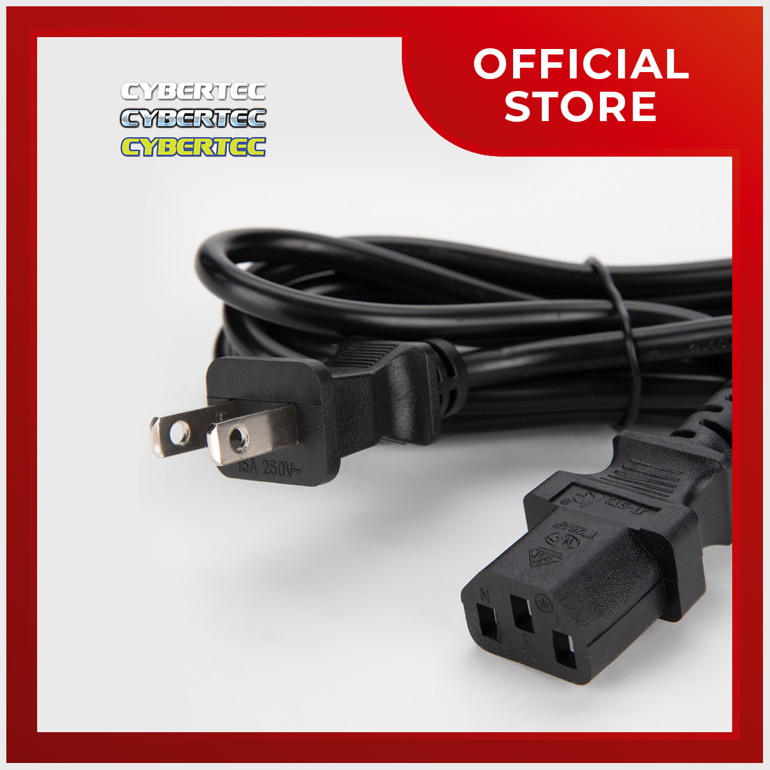 Cybertec Computer Cord 2M Black | Lazada PH