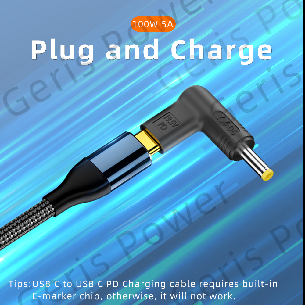 1 00W USB Type C PD Laptop Power Bank to Laptop Charger Converter for ...