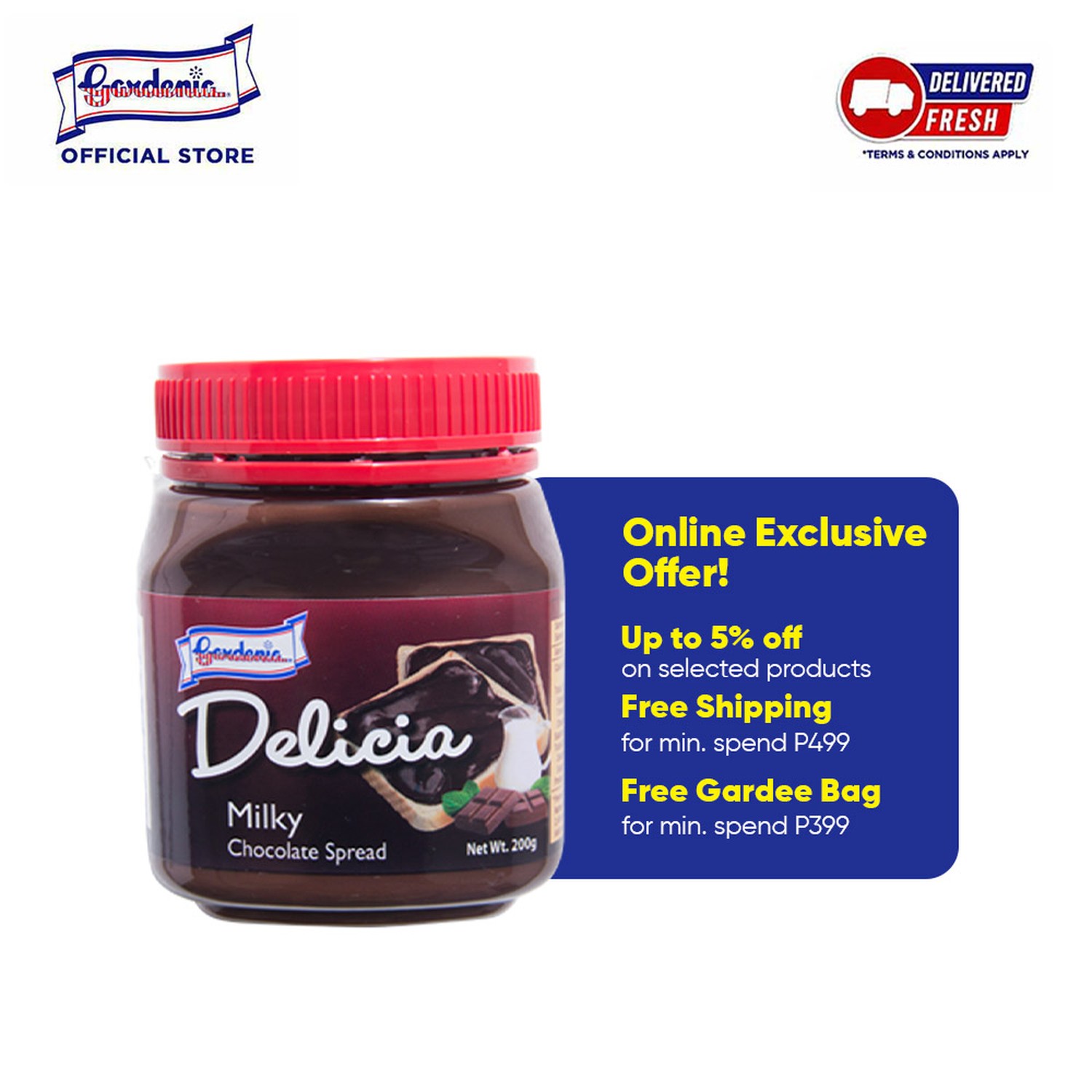 Gardenia Delicia Milky Chocolate Spread 200g | Lazada PH