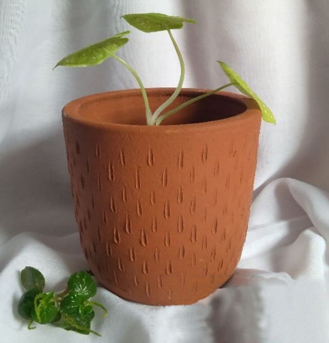 Pot Tanah Liat Gerabah Motif Tempat Tanaman Hias Pot Kaktus Sukulen ...