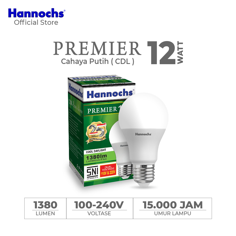 Hannochs Lampu LED Premier 12 watt CDL - Putih | Lazada Indonesia