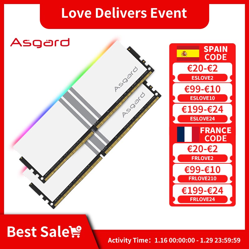 Asgard Valkyrie V5 ซีรี่ส์ RGB RAM 16gb หน่วยความจำคอมพิวเตอร์ RAM ...