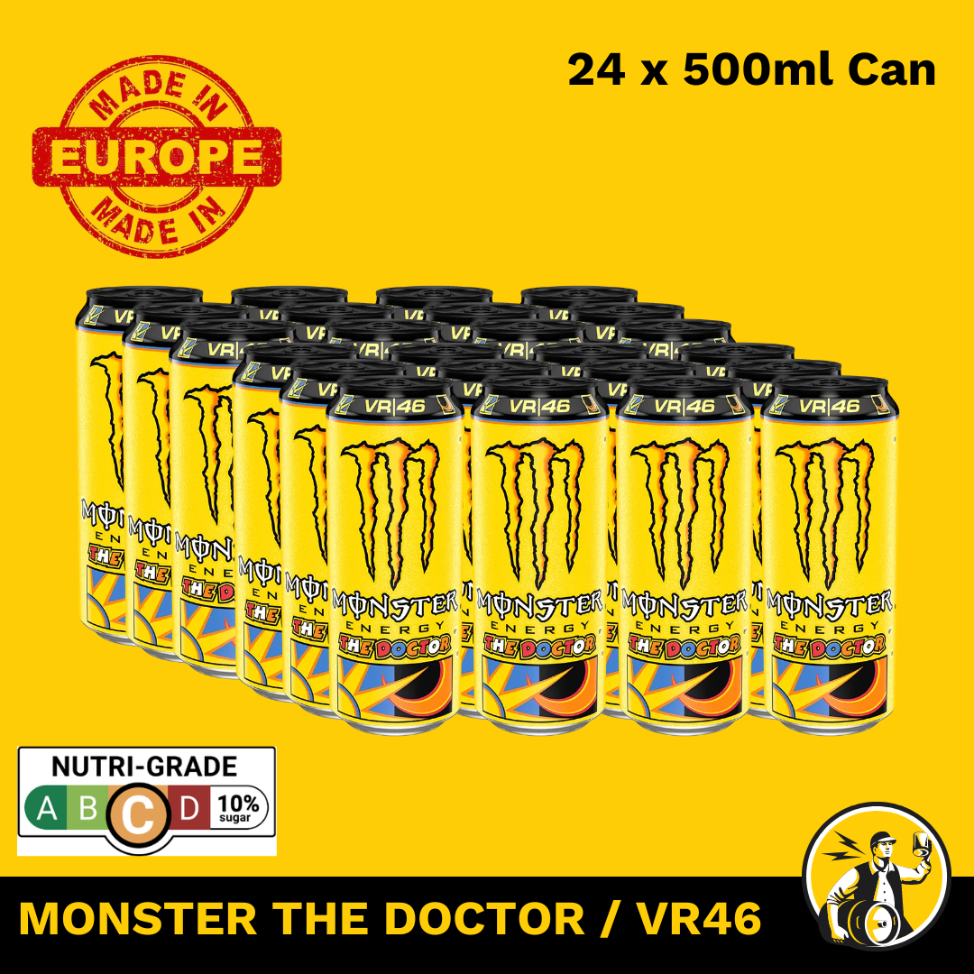 Monster Energy THE DOCTOR VR46 12 & 24 x 500ml (EUROPE VERSION, FULL ...