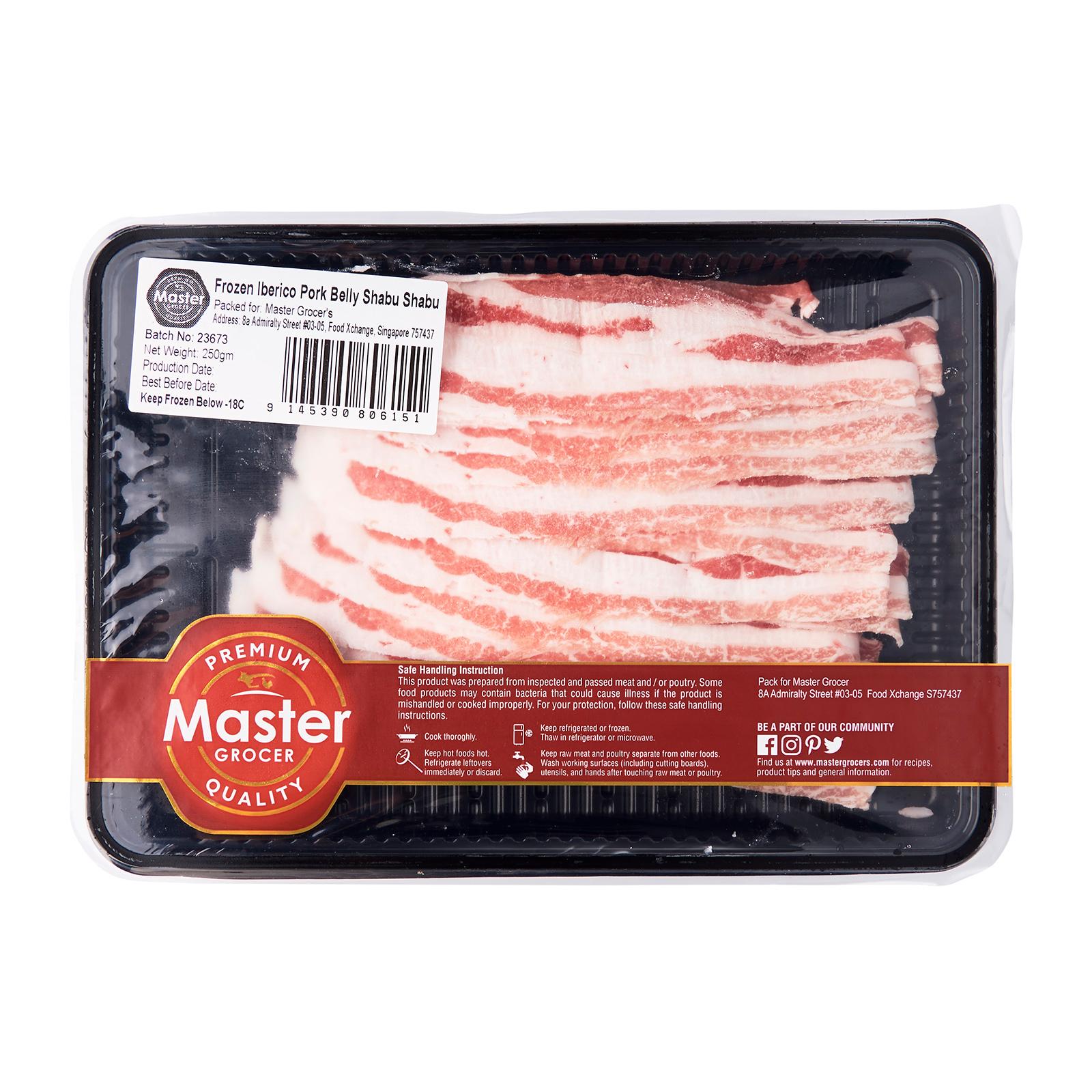 Master Grocer Iberico Pork Belly Shabu Shabu - Frozen | Lazada Singapore