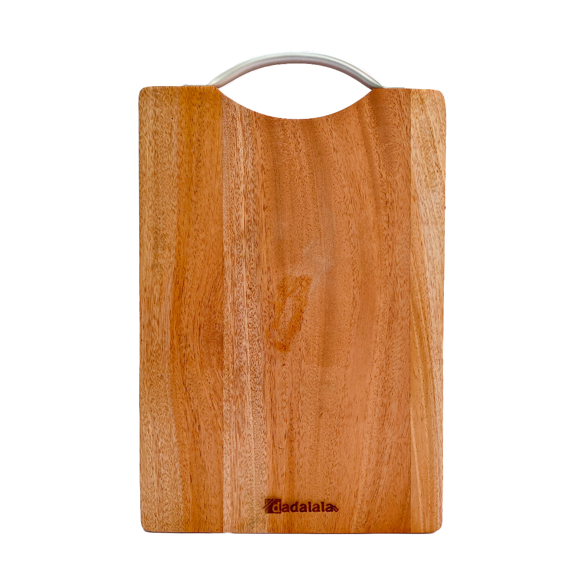 DADALALA Talenan Kayu Mahoni Model Pegangan Alumunium Ukuran 20 x 30 Cm ...